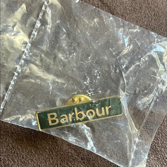 Barbour | Accessories | Barbour Company Green And Gold Logo Lapel Pin ...